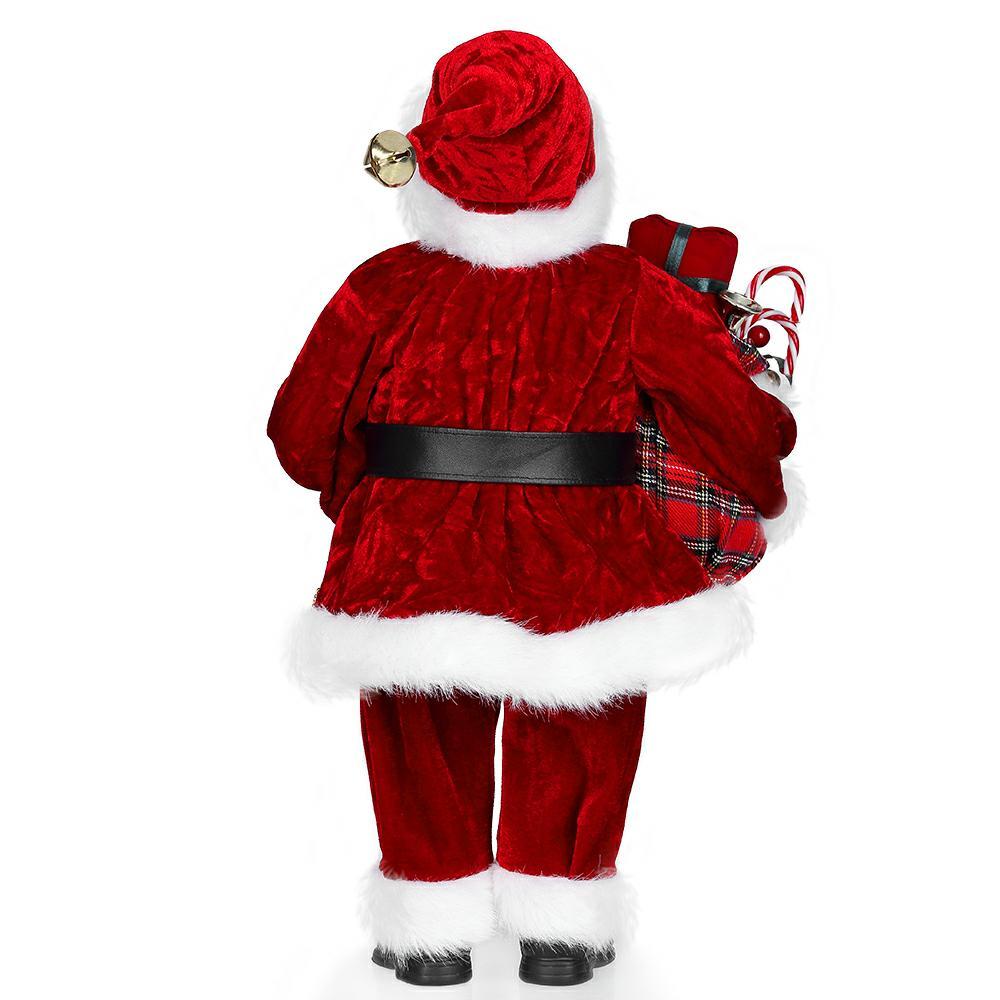 96/48cm Traditional Standing Father Christmas Santa Claus Figure Xmas ...