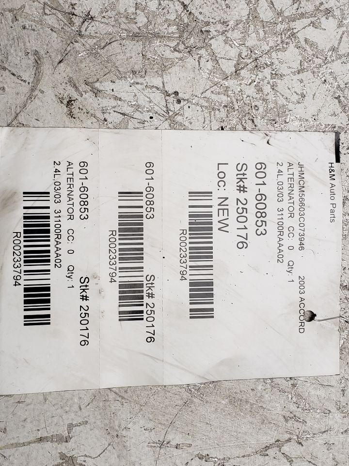 2003-2006 Honda Element Alternator 4 Cylinder 2.4L OEM 31100-RAA-A02 | eBay