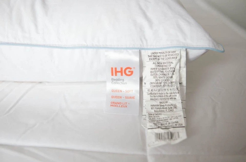 IHG Featherbest QUEEN SOFT Pillow Featured at IHG Hotels (Case Price 10 ...