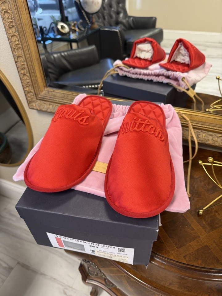 Ebay Live Listings - 51886 Louis Vuitton Sz 36-37 Pink Satin Logo ...