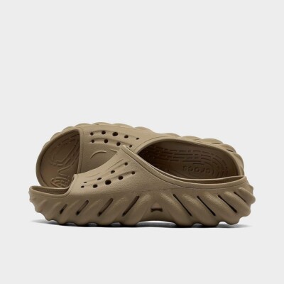 NWT CROCS Men’s CROCS ECHO SLIDES 208170-2G9 TUMBLEWEED | eBay