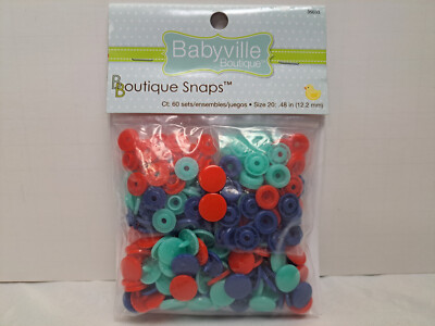 Babyville Boutique - Boutique Snaps (Size 20: .48 in) - 60 Ct #35033 | eBay