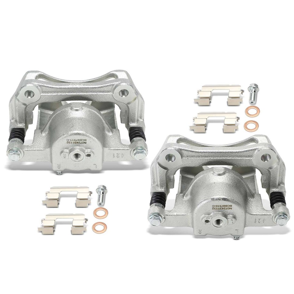 2x Front Left & Right Brake Caliper with Bracket for Kia Soul 2020-2024 ...