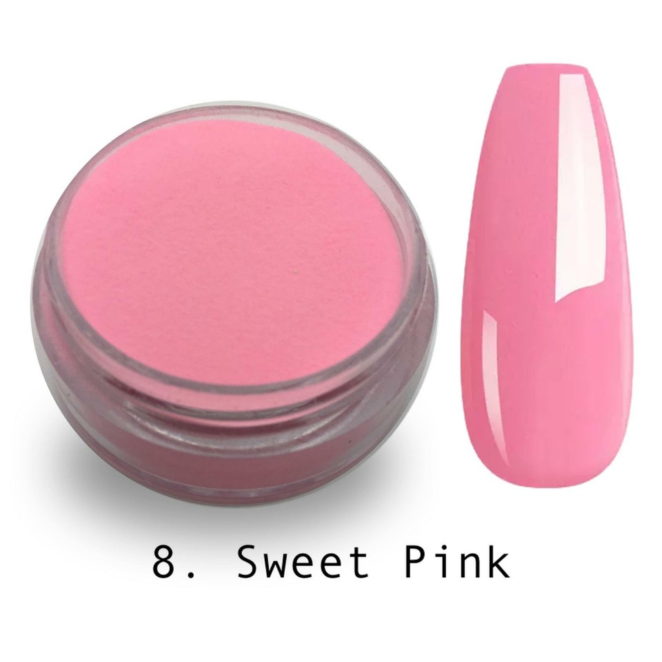 80 NAIL DIPPING POWDER COLOURS 5 or 10 gram POT Clear Pink Dust DIP ...