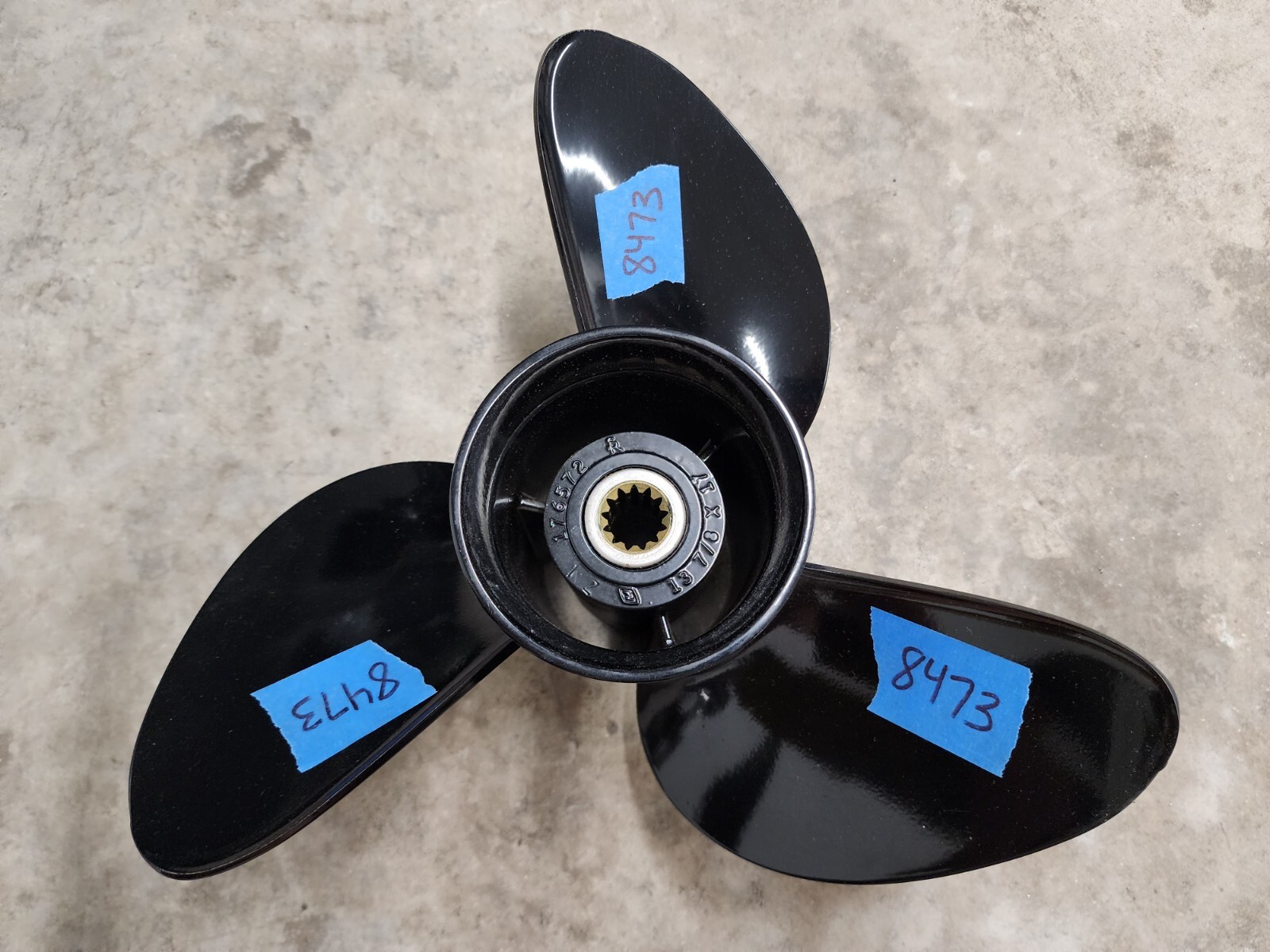 NEW 13 7/8" X 17P OMC EVINRUDE JOHNSON SST SS PROPELLER, 176572, 13 ...