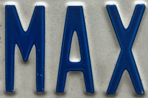 “MAX” California License Plate Sale AIDS TunneltoTowers Org. Vintage ...