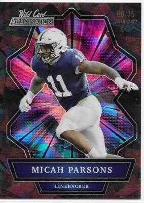 Micah Parsons Holo-Lux #68/75 - 2021 Wild Card Alumination Football | eBay