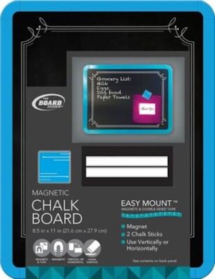 The Board Dudes BLUE Magnetic Chalk Board To Do Reminder List School ...