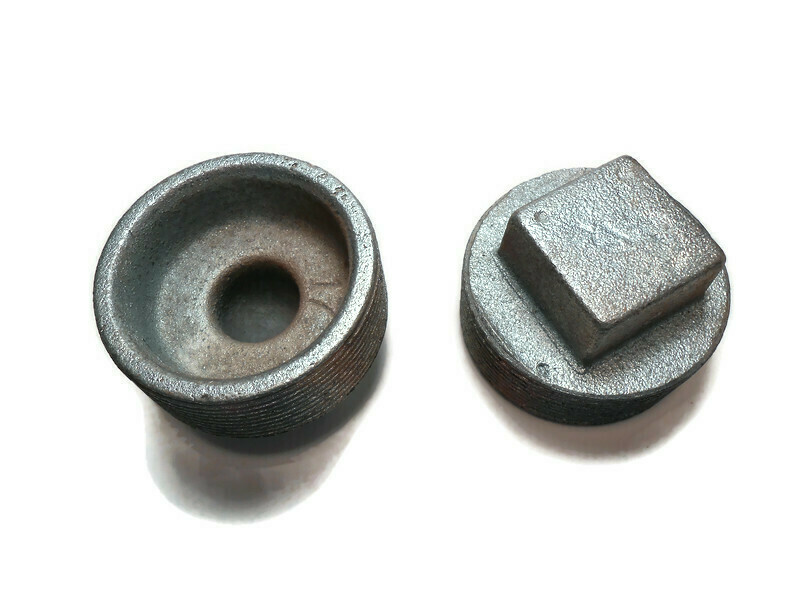 Galvanized Steel, Plug with External Square Drive, 2 NPT Low Pressure 2 ...
