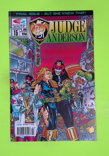 PSI-Judge Anderson #15 S.Q. Productions Mid Grade Comic Book A68-162 | eBay