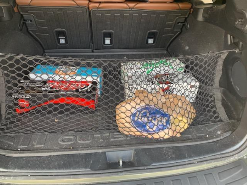 Rear Trunk Envelope Style Organizer Cargo Net for SUBARU OUTBACK 2015 ...