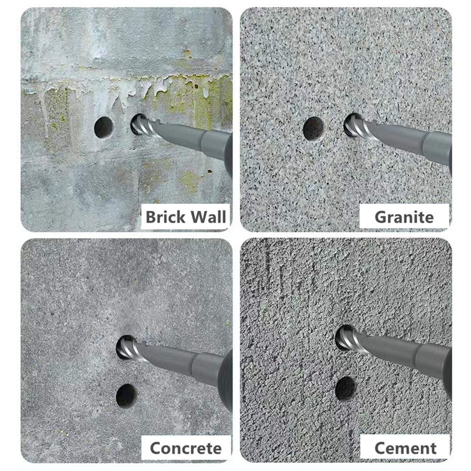 1-1/8'' X 18'' SDS PLUS 4 Cutter Rotary Hammer Drill Bit For Concrete ...