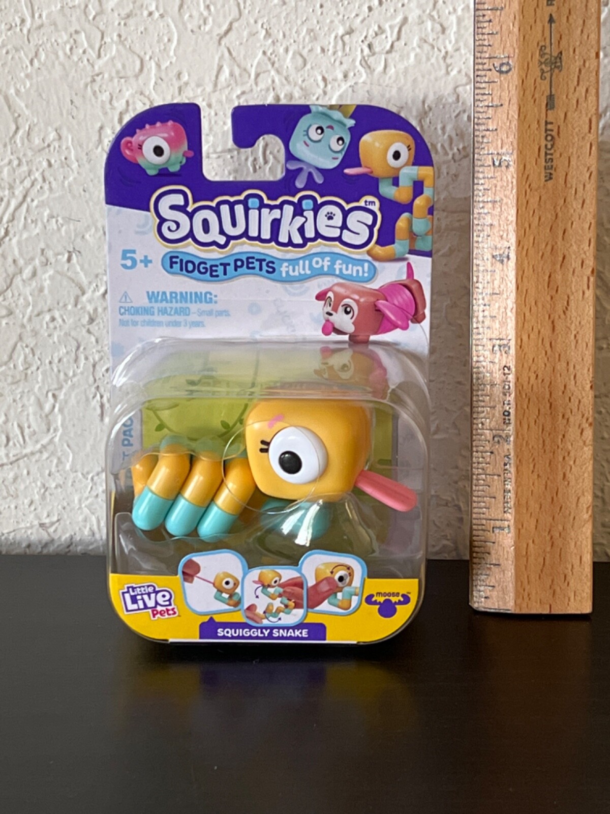 Squirkies Moose Toys Little Live Pets SQUIGGLY SNAKE Interactive Fidget ...