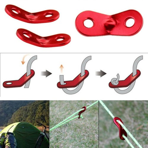 Lock Rope Fasteners Adjusting Camping Guy Line Runners Slip proof 10Pcs ...