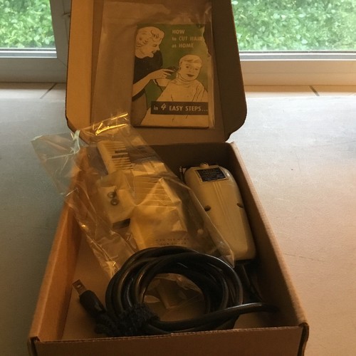 Vintage 1959 Whal Single cut electric clippers w/accessories & Pamphlet ...