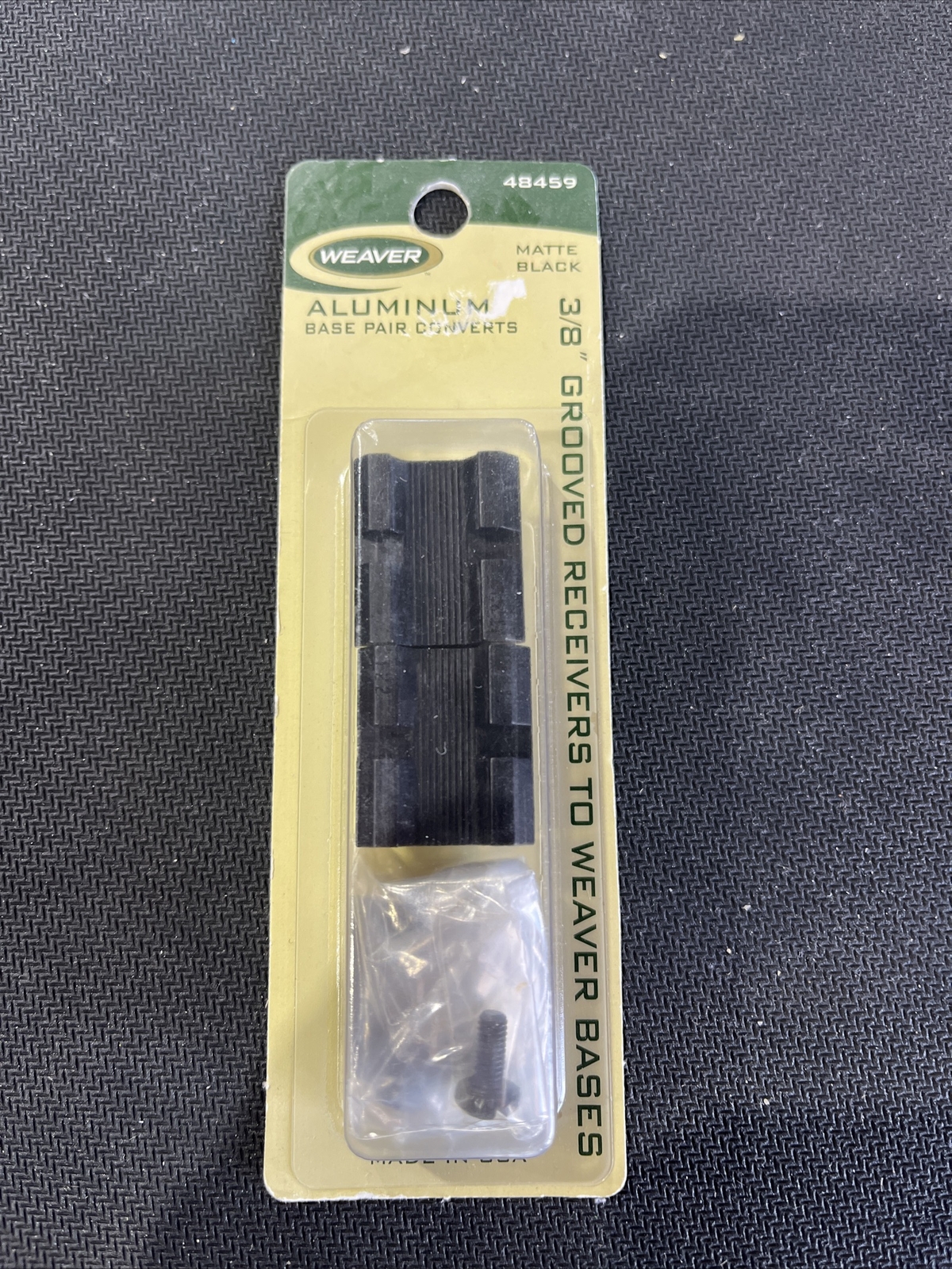 Weaver Base .22 Pair Converter T-22, 2pc 3/8" Dovetail To Weaver Style ...