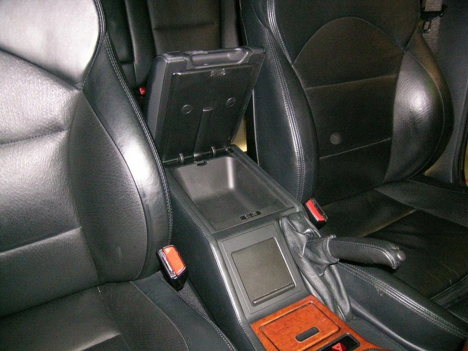 BMW E39 Armrest Sliding EURO SPEC Opening new leather nappa tri ...