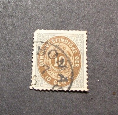 US Danish West Indies Stamp Scott# 10 Coat of Arms 1876 L106 | eBay