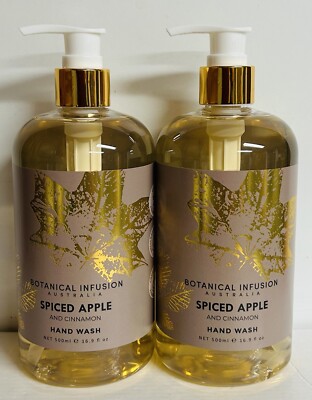 2-Pack Botanical Infusion ~ Spiced Apple & Cinnamon Hand Wash 16.9 fl ...