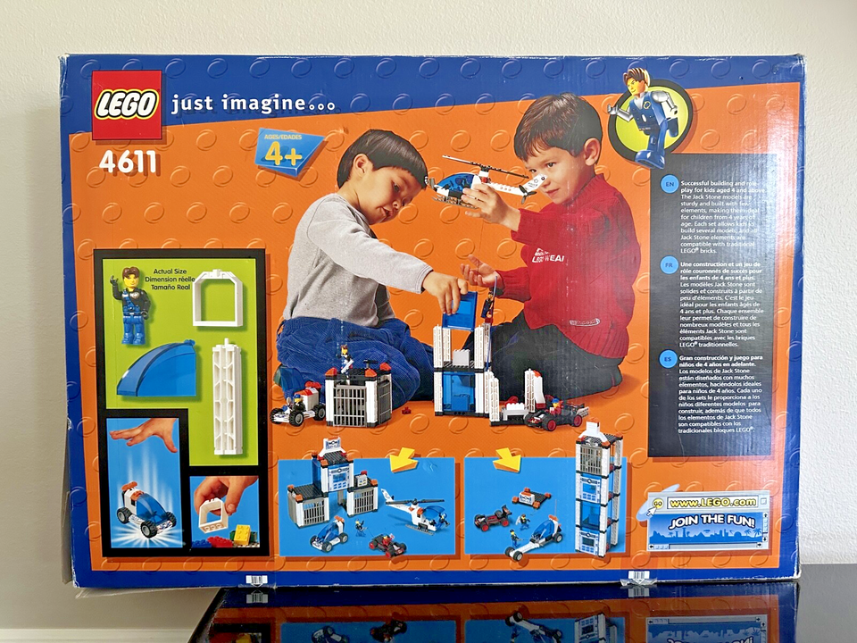 LEGO Jack Stone: Police HQ (4611) IOB w/Sealed Inner Boxes *RARE ...