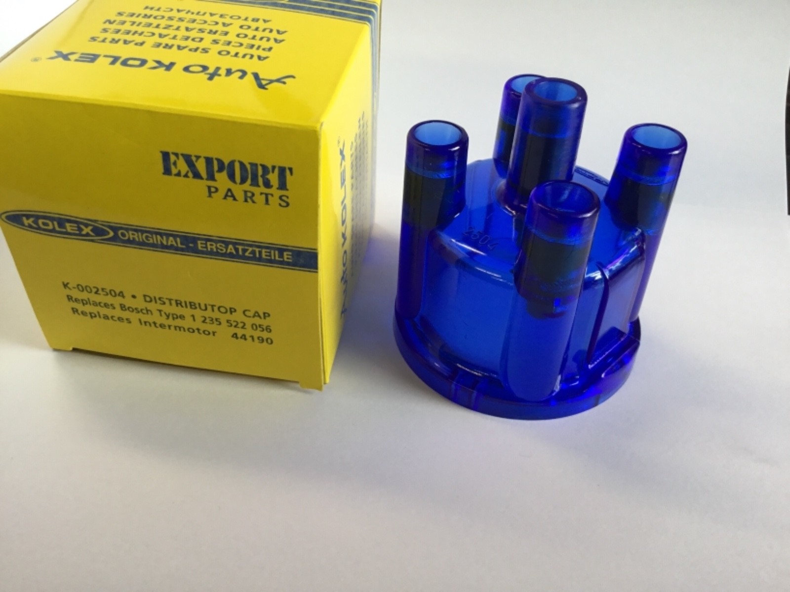 BLUE TRANSPARENT DISTRIBUTOR CAP FORD ESCORT CORTINA CAPRI FIESTA VW ...