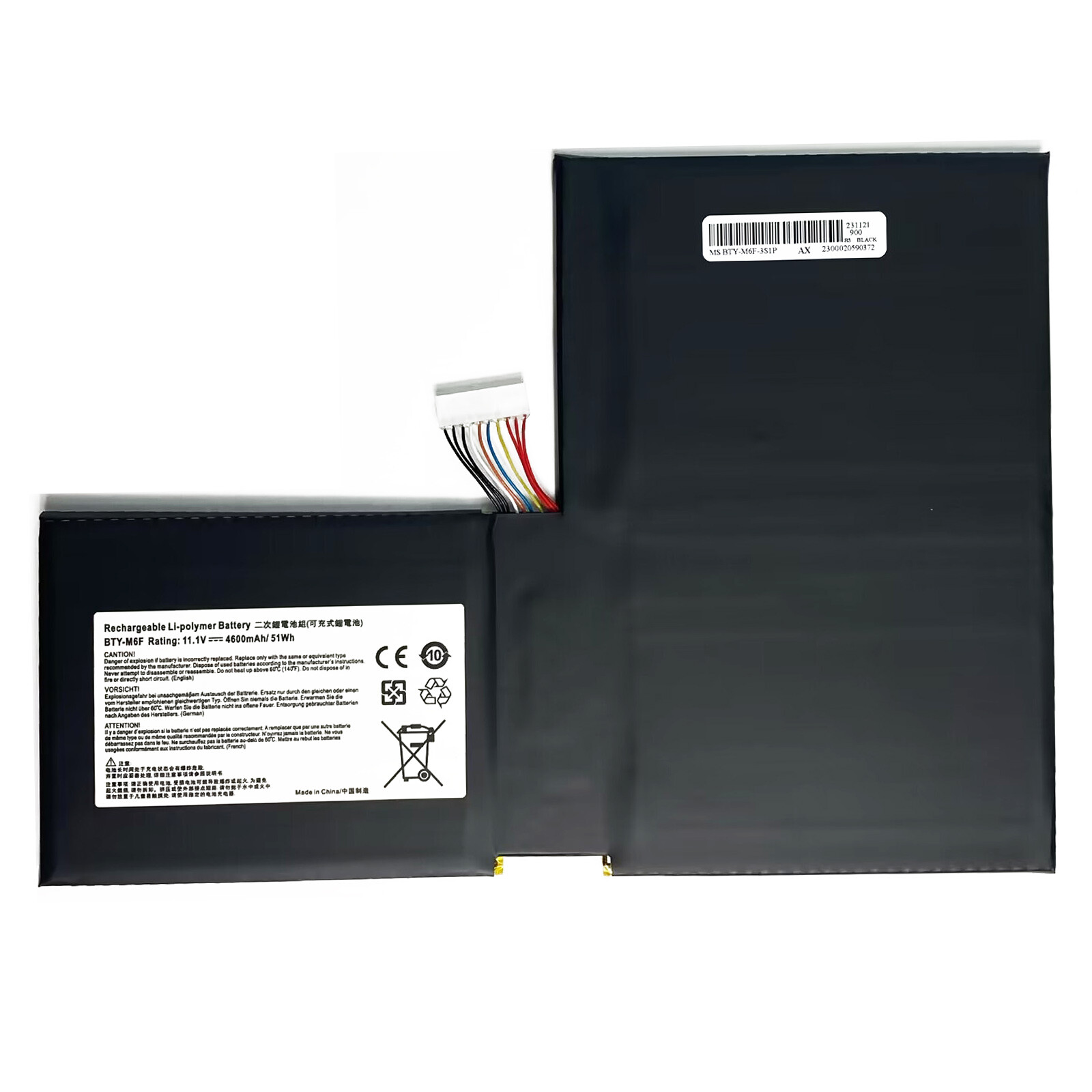 BTY-M6F Battery for MSI GS60,PX60,MS-16H2, MS-16H4,MS-16H6,MS16-H2,MS ...