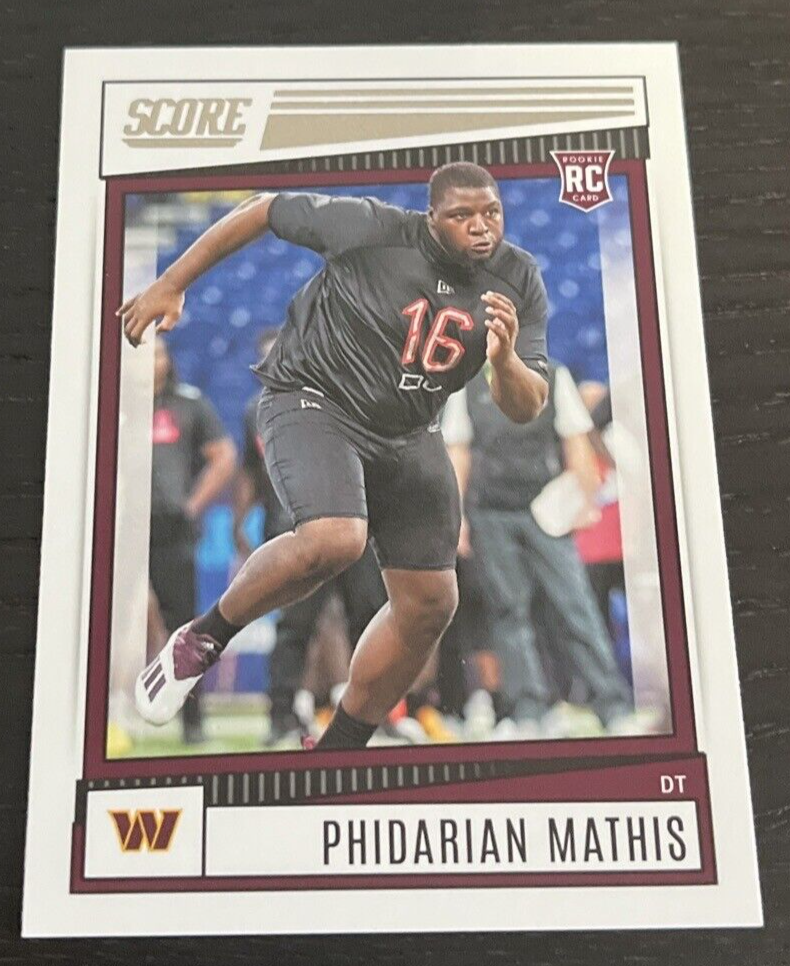 2022 Panini Score - Phidarian Mathis - #360 - Washington Commanders ...