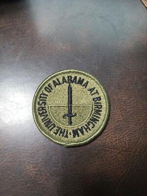 Vintage College University Subdued ROTC Patch Alabama at Birmingham | eBay