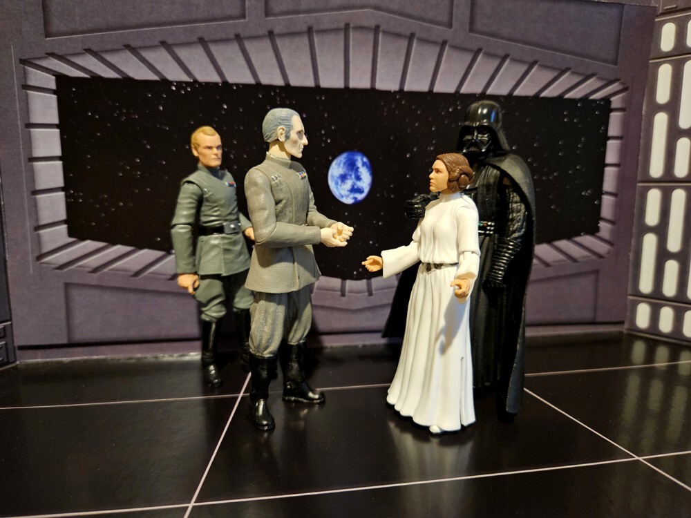 3.75" Death Star Overbridge Backdrop Display Star Wars Hasbro Kenner ...