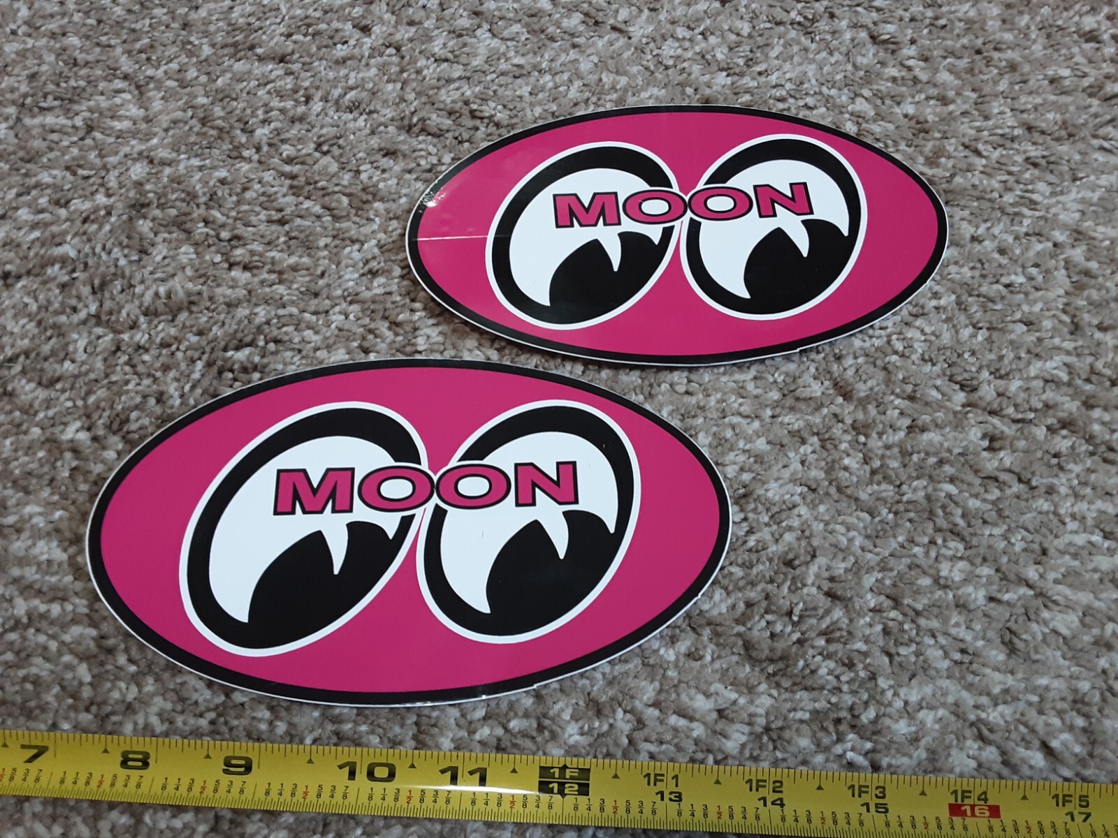 Lot of 2 Classic Moon Eyes Racing Decals Stickers NHRA Hot Rat Rod Old ...