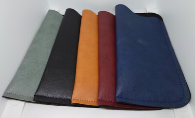 Slim Leather Reading Glasses Case Spectacle Slip In Pouch Protective ...