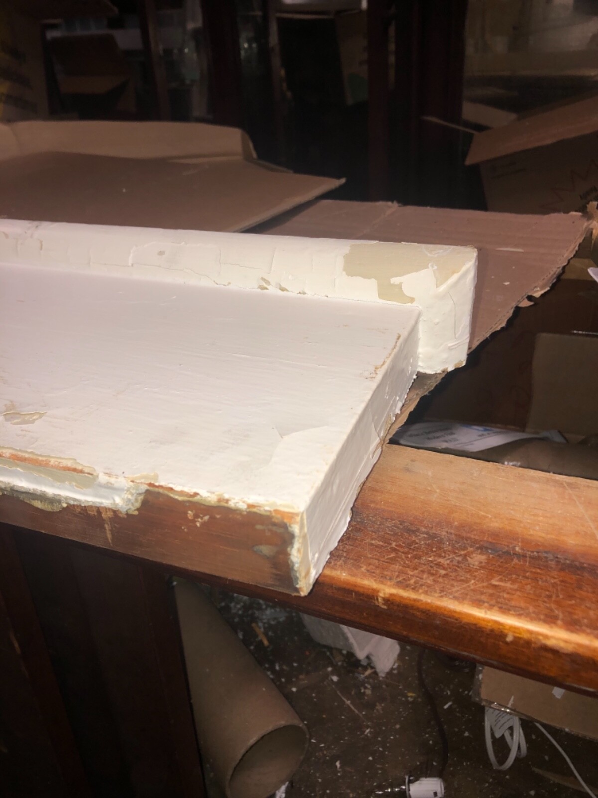 c1860 vintage WINDOW pediment VICTORIAN lintel ~ header 45/43” x 8.5 x ...