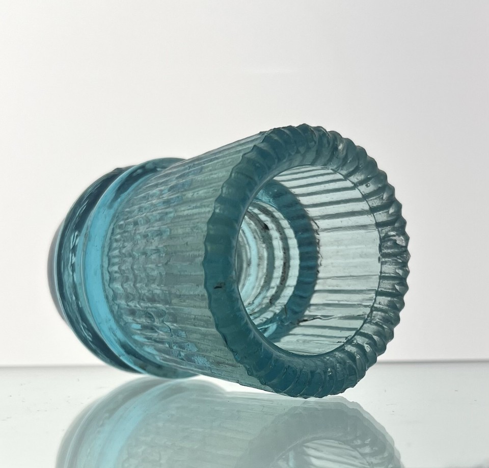 cd 121 Pleated Skirt Insulator Great Dome Glass | eBay