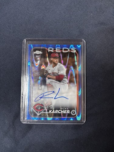 2024 Topps Chrome Update Series - Autographs Ricky Karcher #RA-RK Blue ...