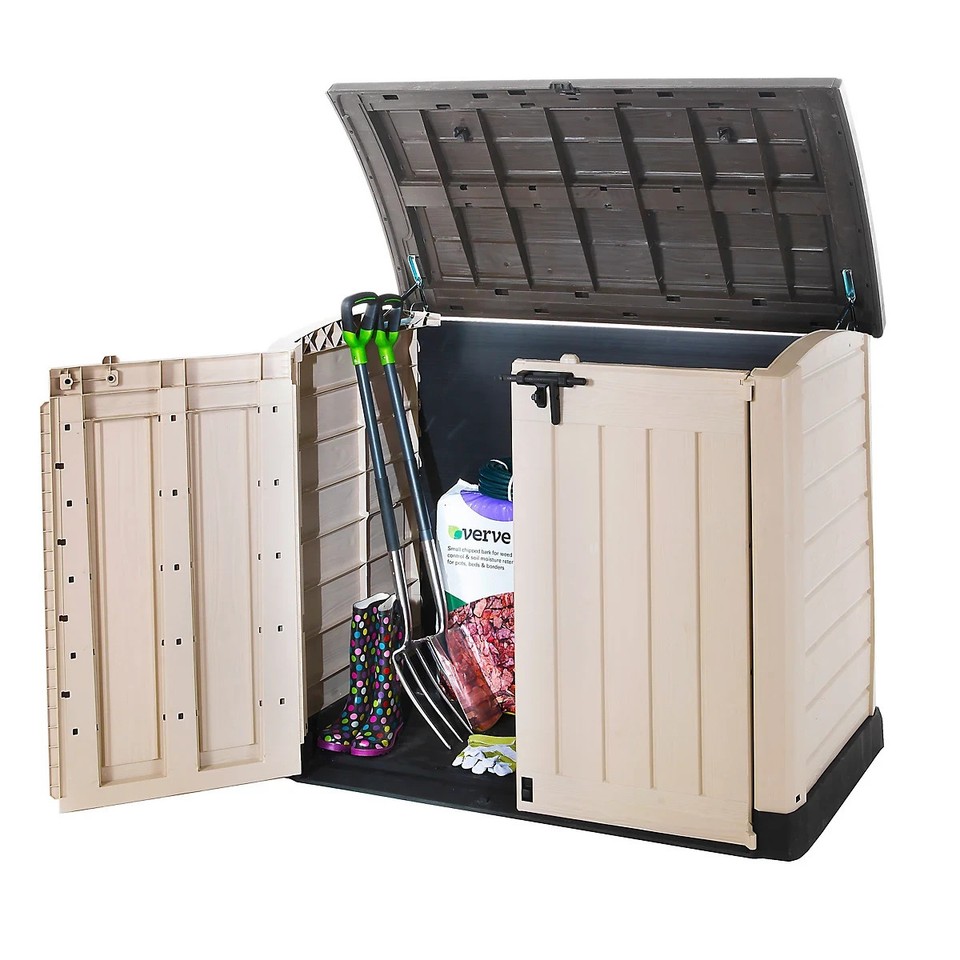 Keter Store It Out Arc 1200L Garden Storage Box Shed Outdoor Bin Chest ...