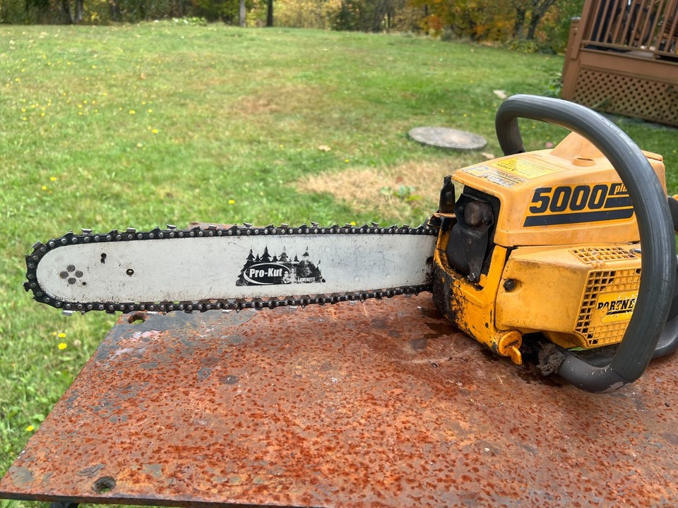PARTNER 5000 PLUS Chain Saw with 15" Bar Chainsaw Has Compression | eBay