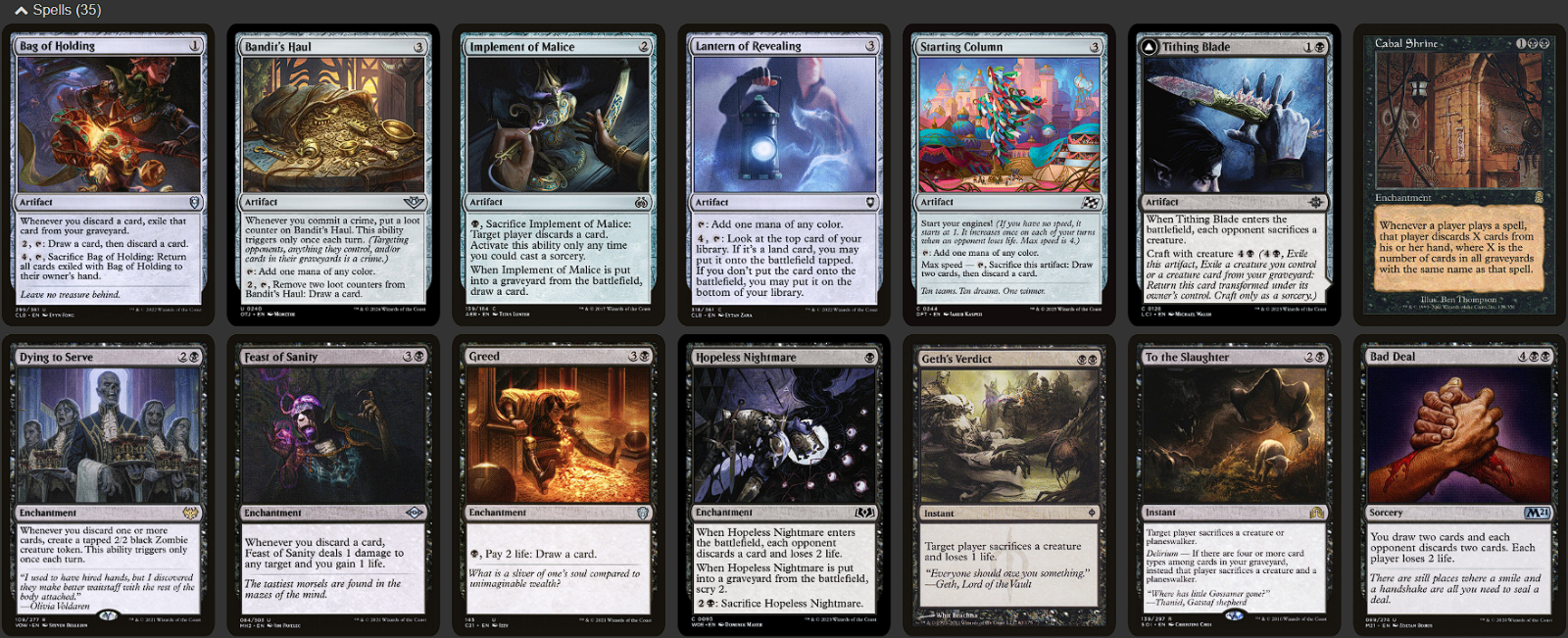 Tergrid, God of Fright MTG EDH Commander Deck - Mono Black Hate! | eBay