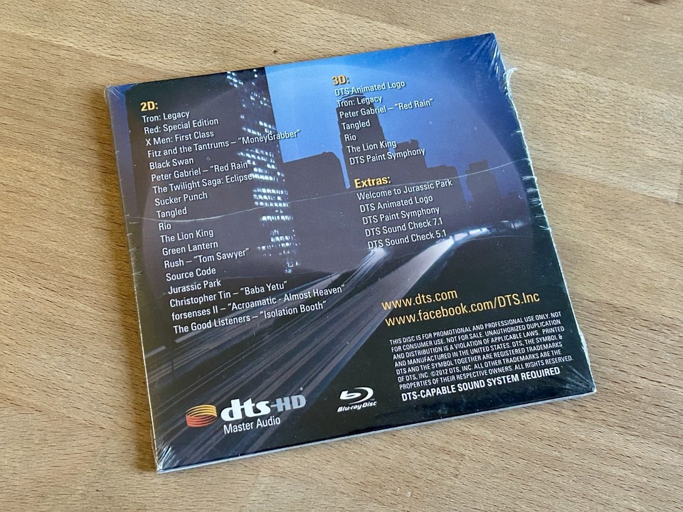 2012 CES DTS Demo Disc Vol. 16 BLU-RAY Surround 7.1 5.1 immersive sound ...