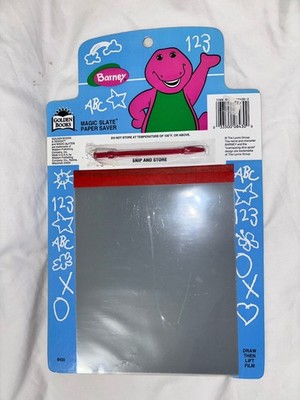 Vintage Golden Magic Slate Paper Saver Barney 1990’s | eBay