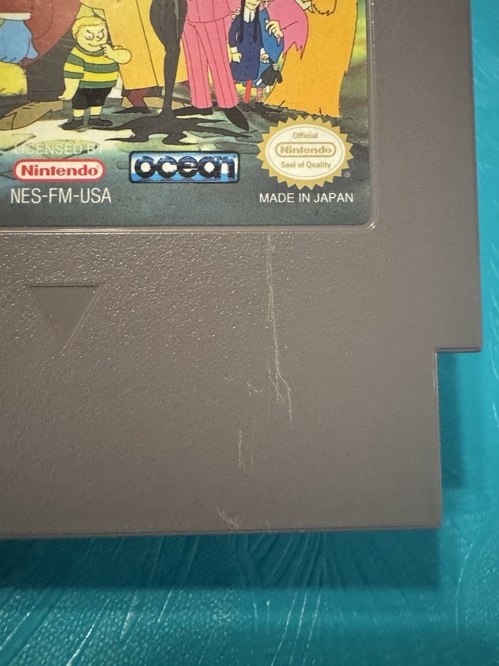 Addams Family Pugsley’s Scavenger Hunt NES Game w/ Sleeve Tested Cart ...