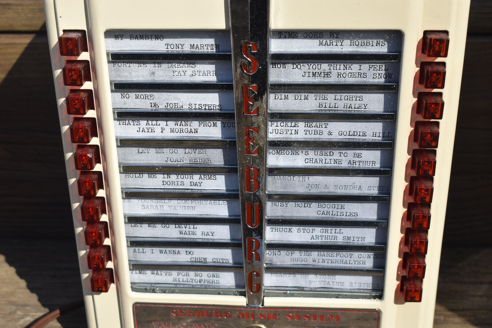 Vintage Seeburg Music System Coin Op Wall-O-Matic Wall Juke Box w Key ...
