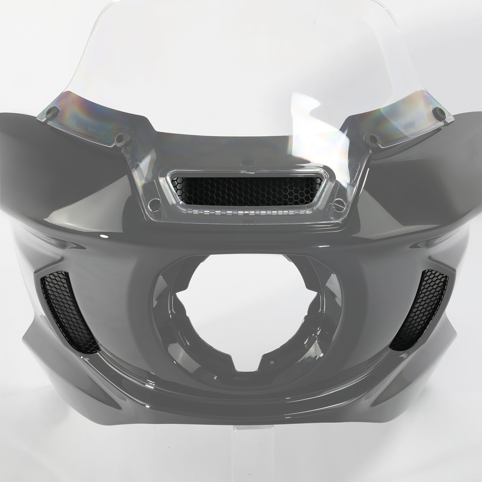 Black Fairing Mesh Vent Screen Grills Fit For Harley Low Rider ST ...