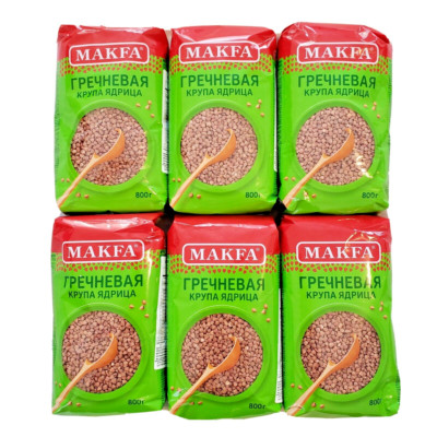 Premium Buckwheat Groats By Makfa 800g 28.2oz (Pack of 6) Grechka ...