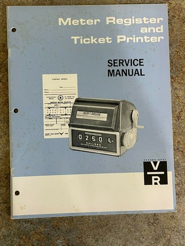 Veeder-Root Parts List Meter Duplicator Accumulative Non-Reset Type ...