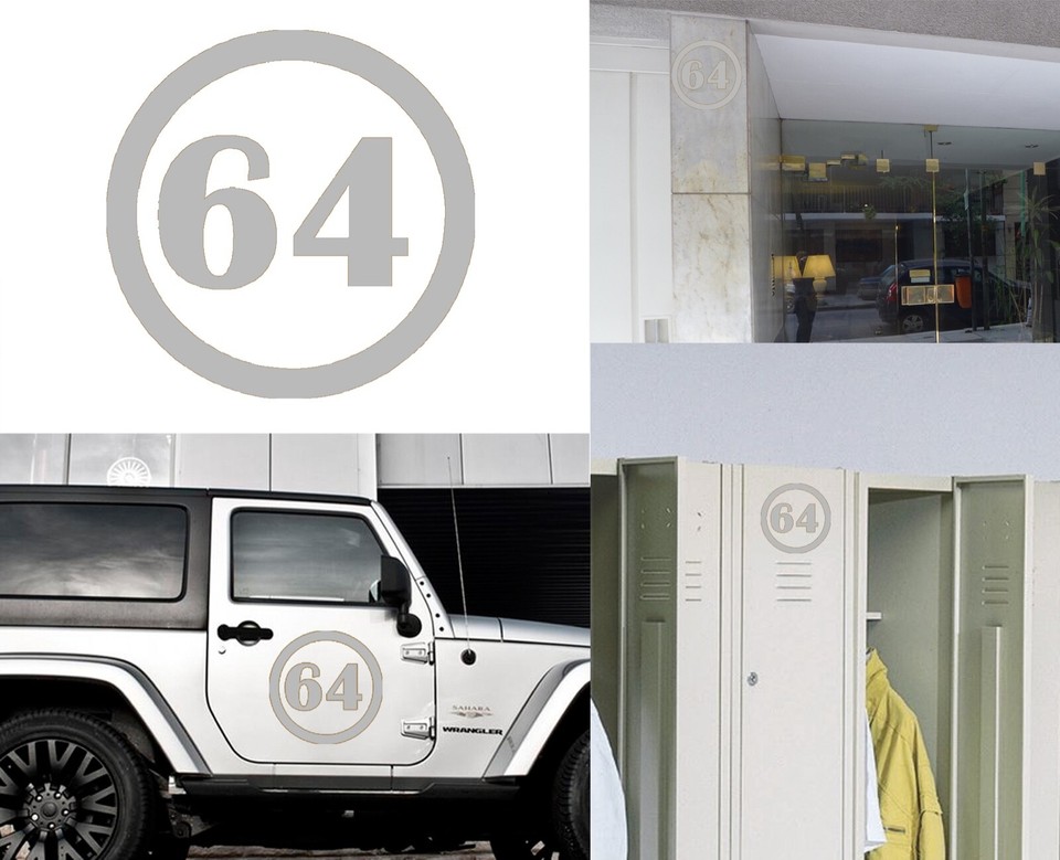 Number 64, Sticker Vinyl Version v1c | eBay
