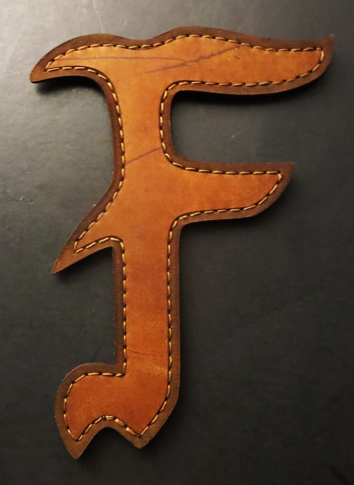 FORWARD OBSERVATIONS GROUP GIANT F LOGO LEATHER BALD BROS PATCH XL FOG ...