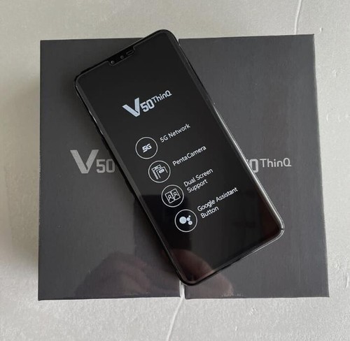LG V50 ThinQ - 128 GB - Black (Unlocked) (Single SIM) for sale online ...