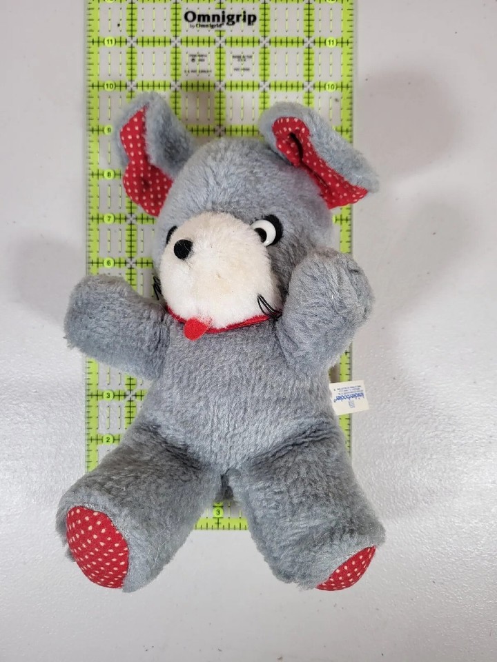Vintage Knickerbocker Animals of Distinction Gray Teddy Bear Stuffed ...