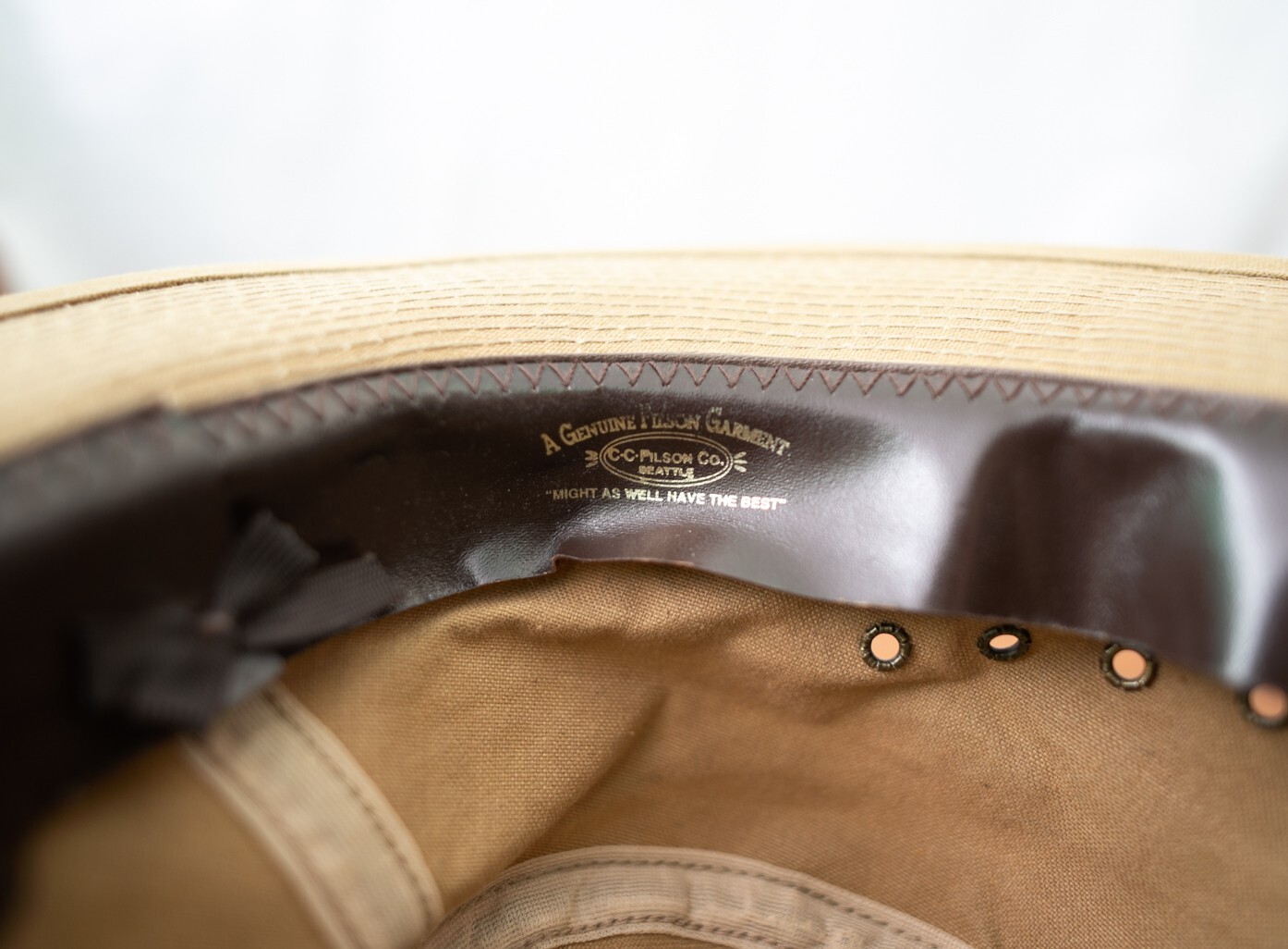 Vintage C.C Filson Co. Tin Cloth Packer Hat Canvas Bo… - Gem