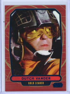 2013 Topps STAR WARS Galactic Files 2 DUTCH VANDER Blue Foil Parallel ...